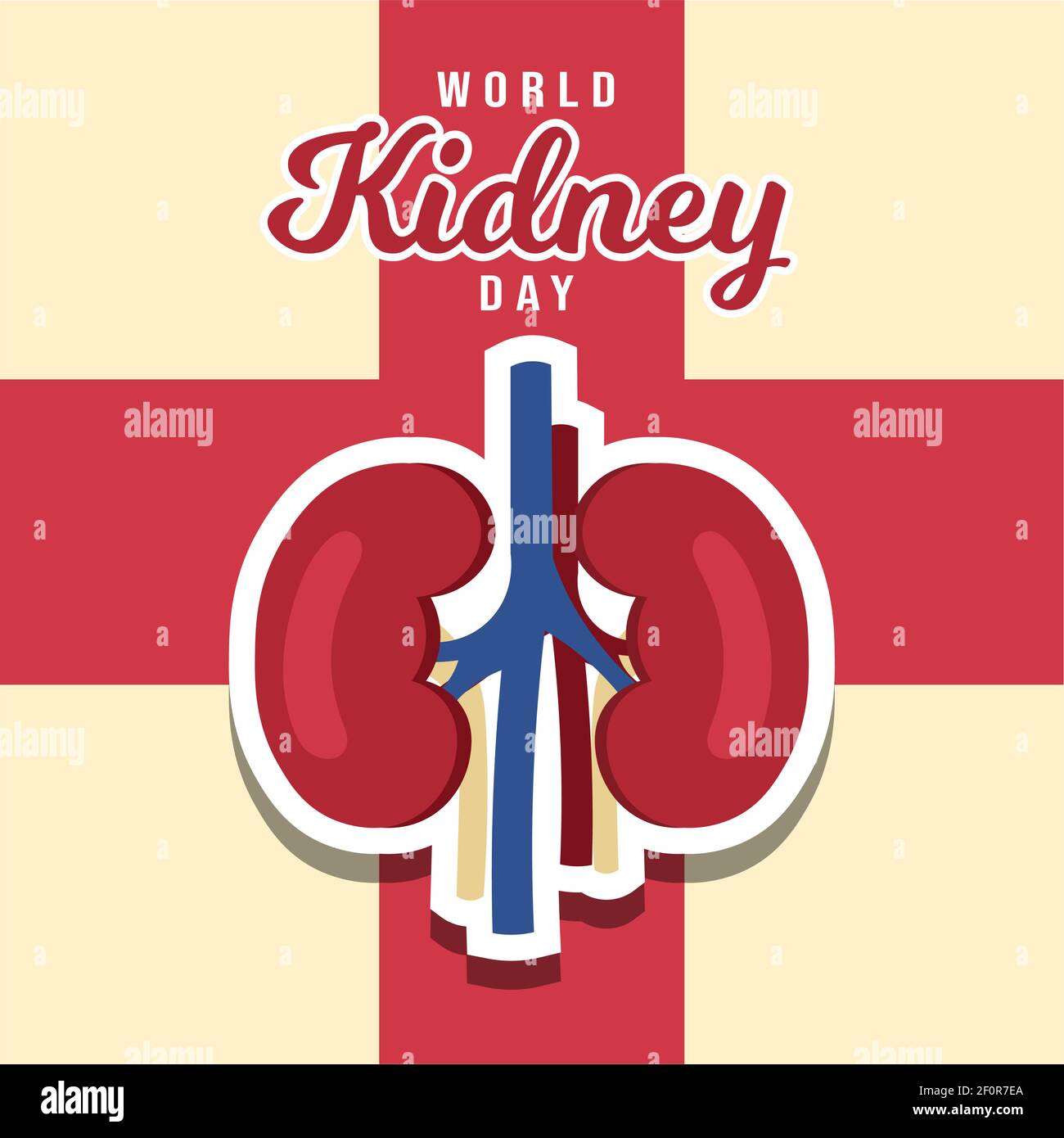 World kidney day healthcare campaign vector illustration and art ...