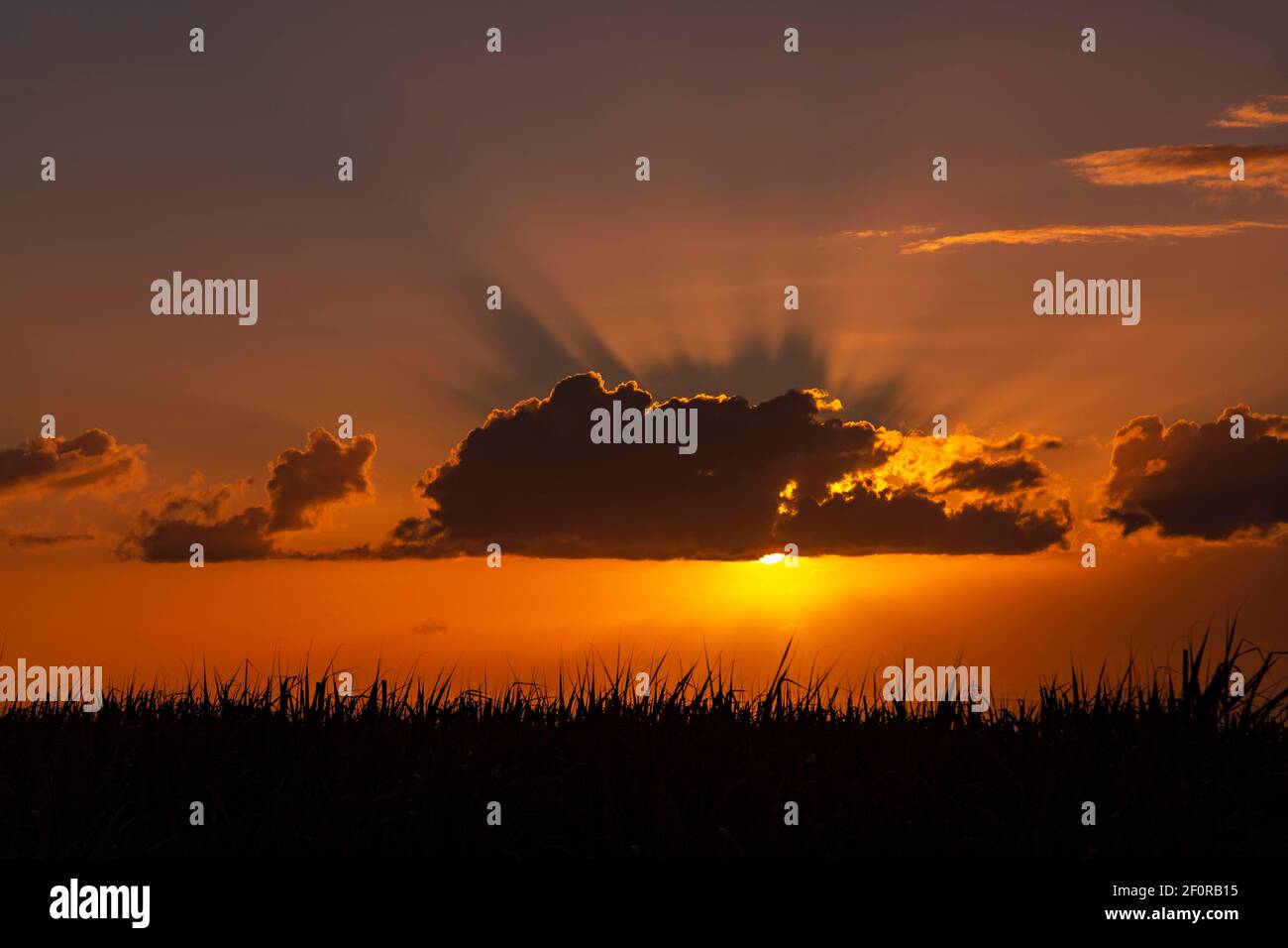 Afterglow sunset mauritius hi-res stock photography and images - Alamy