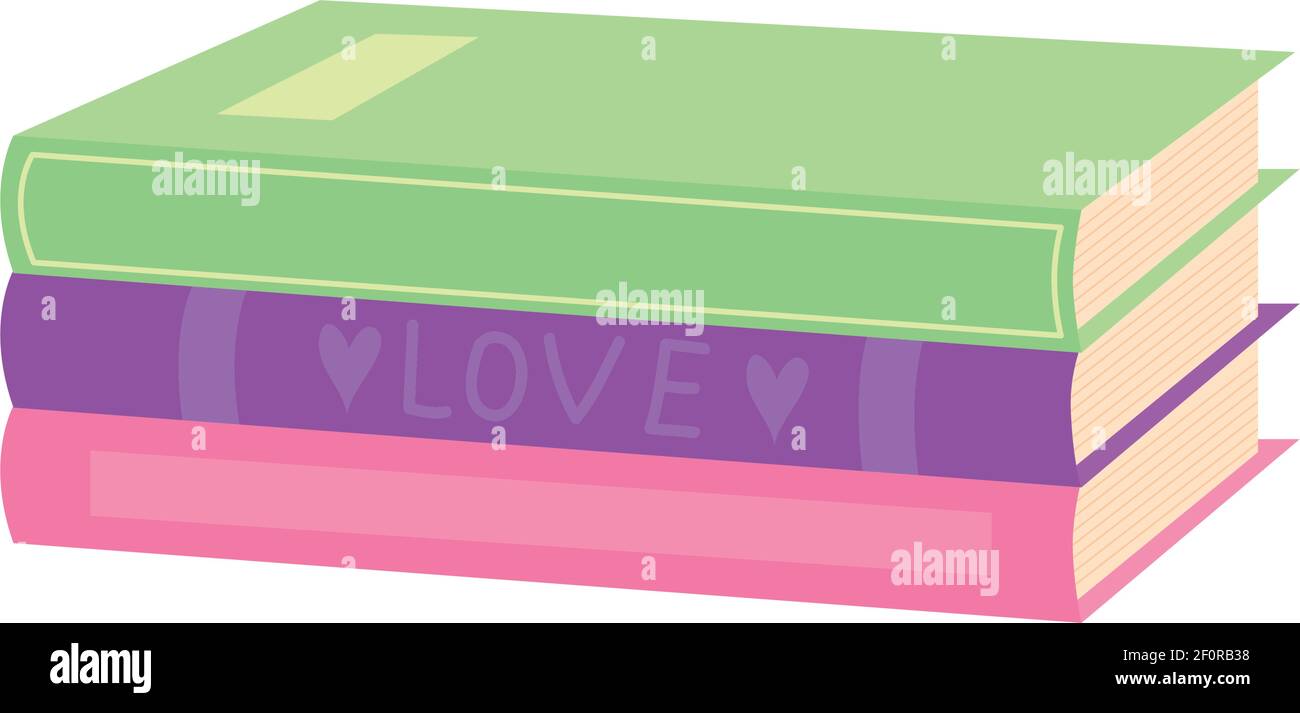 stack of three books illustration Stock Vector Image & Art - Alamy