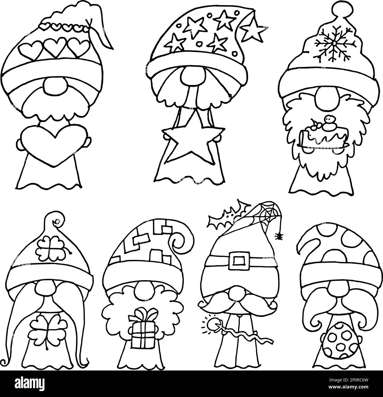 Santa claus set Cut Out Stock Images & Pictures - Alamy