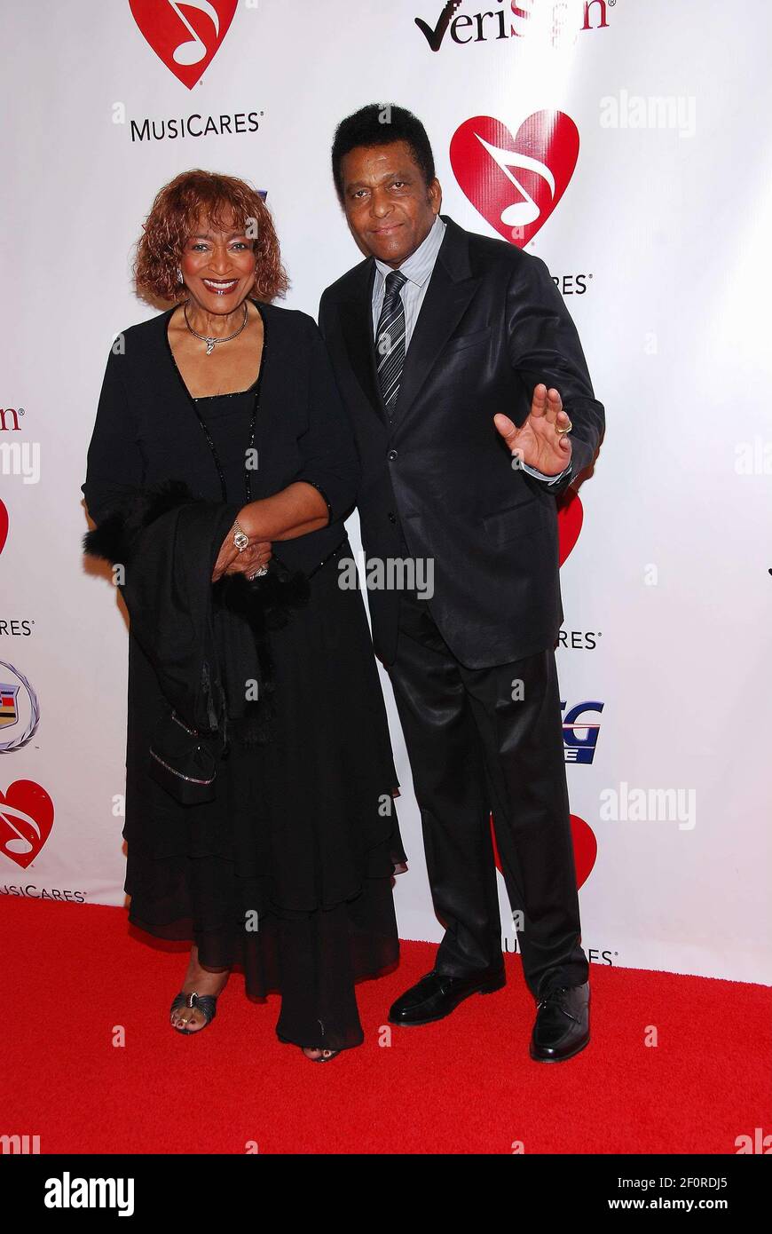 Charley Pride and wife Rozine. 9 February 2007 - Los Angeles ...