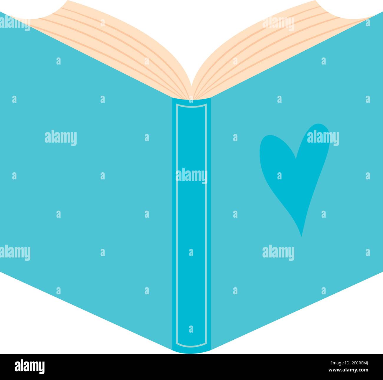 book cover with heart symbol Stock Vector Image & Art - Alamy