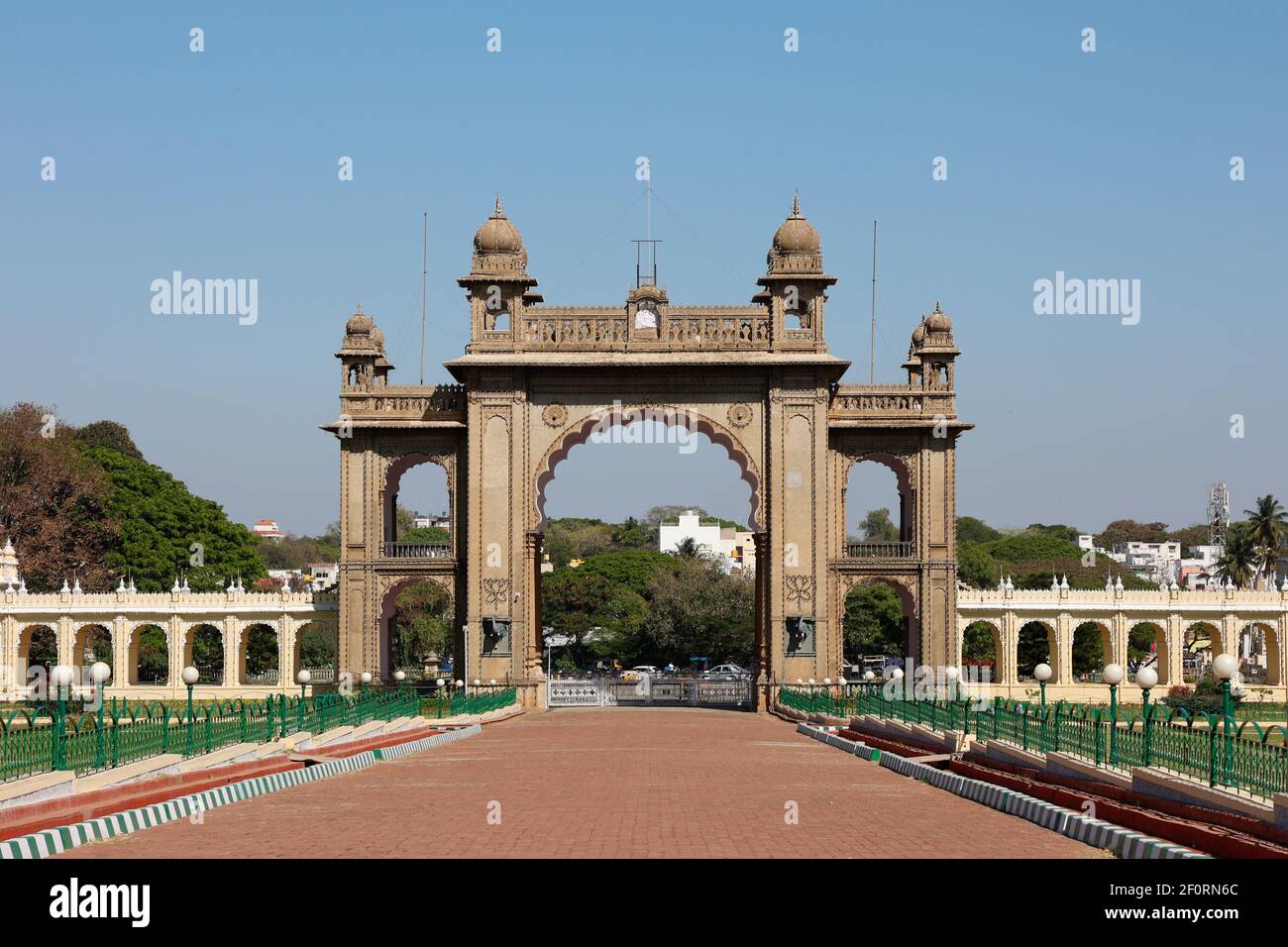 Main entrance gate of Mysore Palace in Karnataka, India Stock Photo - Alamy
