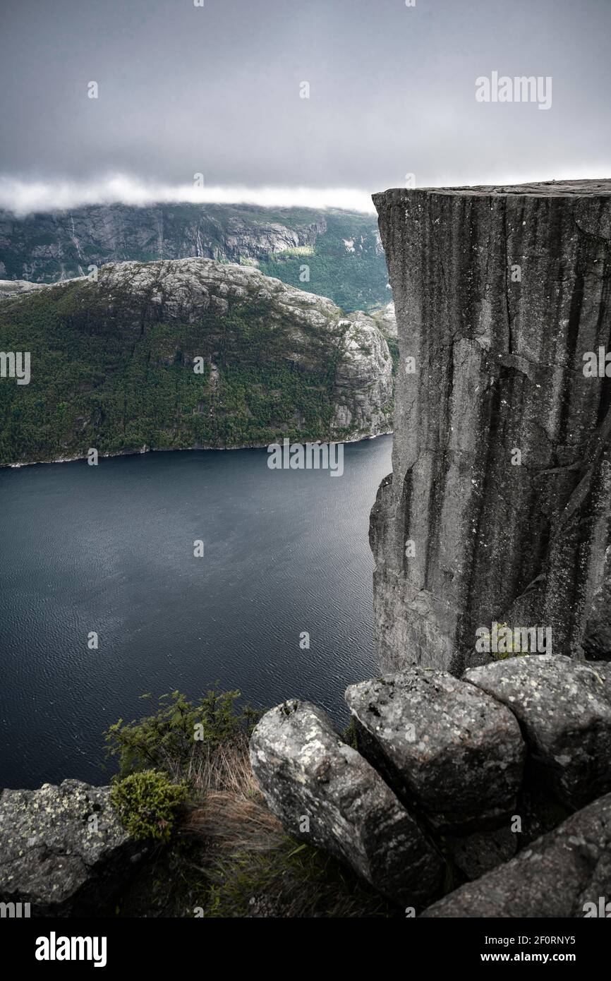 Preikestolen rock hi-res stock photography and images - Alamy