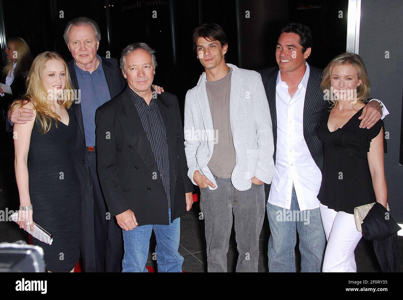 (L-R) Actor Tamara Hope, actor Jon Voight, director Christopher Cain ...