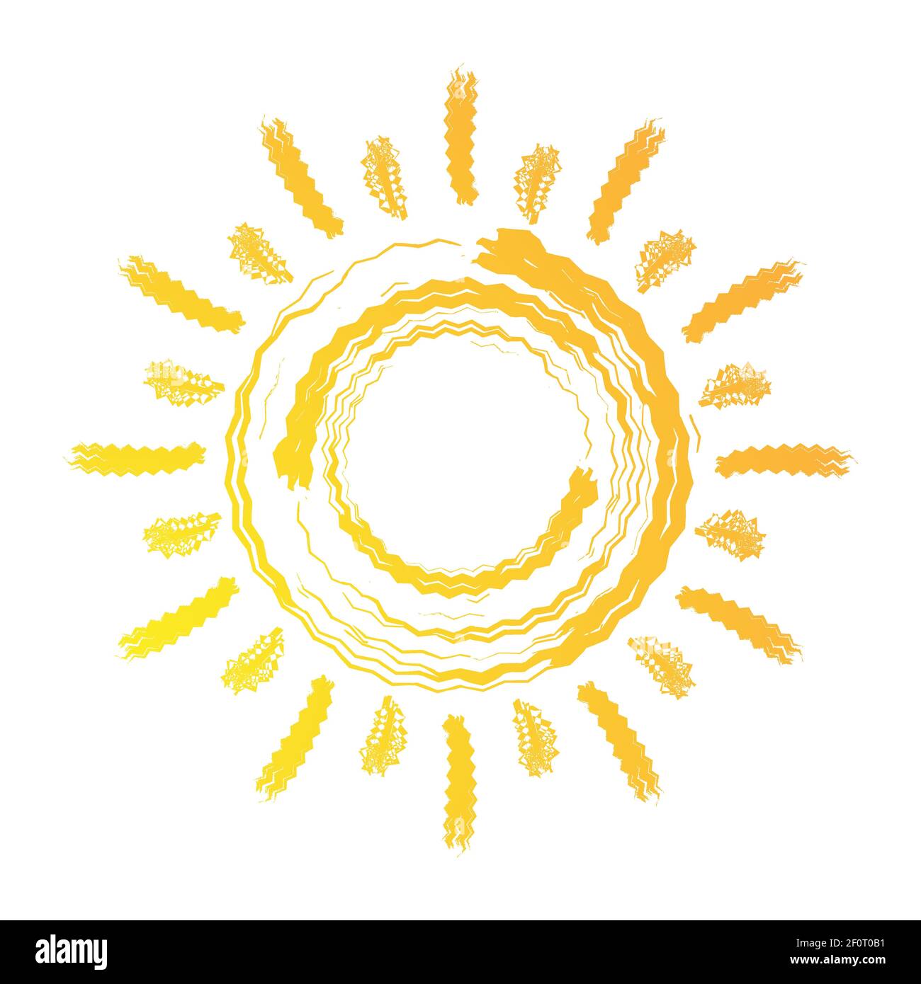 sun. Simple vector illustration isolated on white background. Flat ...