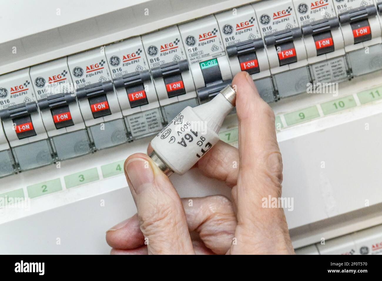 Electric fuse box hi-res stock photography and images - Alamy