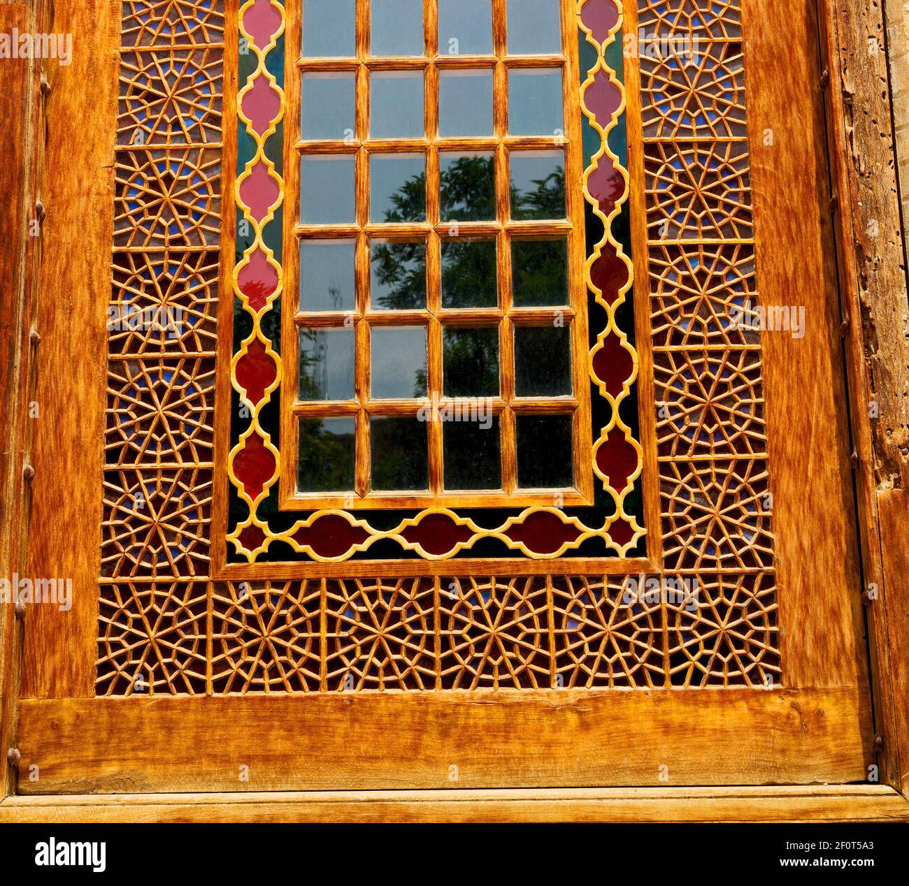 In iran the old architecture window Stock Photo - Alamy