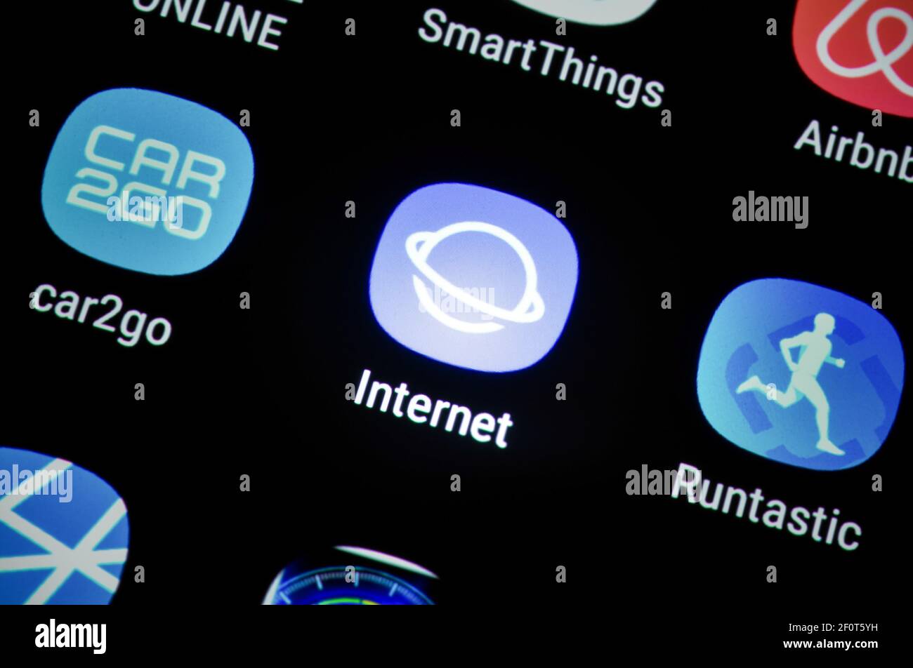 Smartphone, Display, App, Internet Stock Photo - Alamy