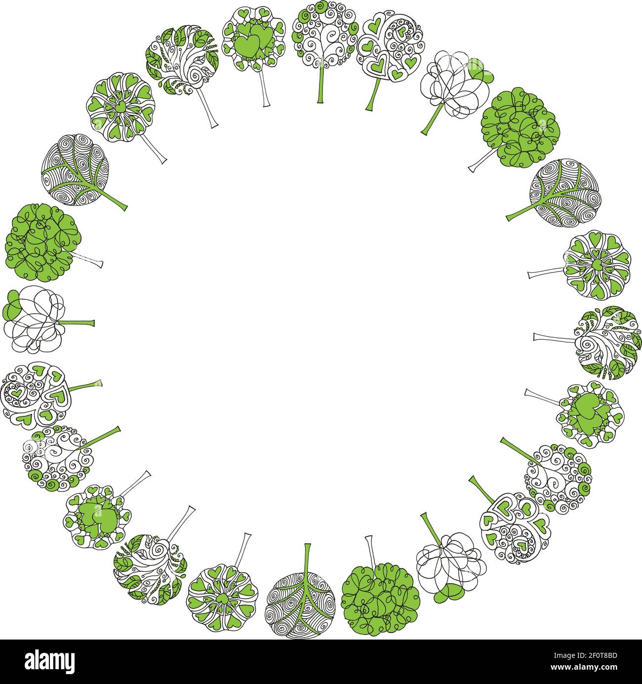 vector drawing tree background Stock Vector Image & Art - Alamy
