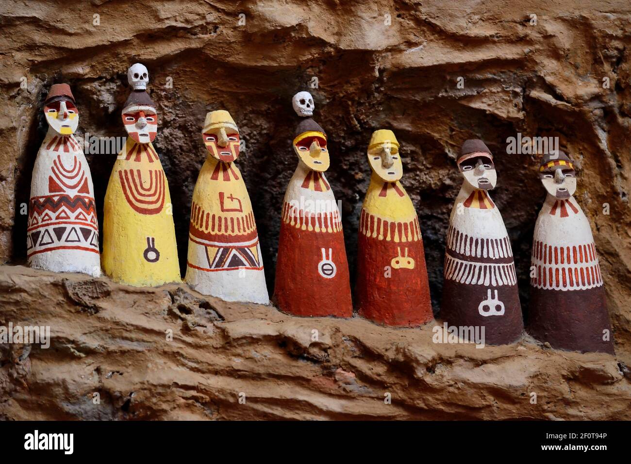 Replica of sarcophagi of the Chachapoya culture in the museum of ...
