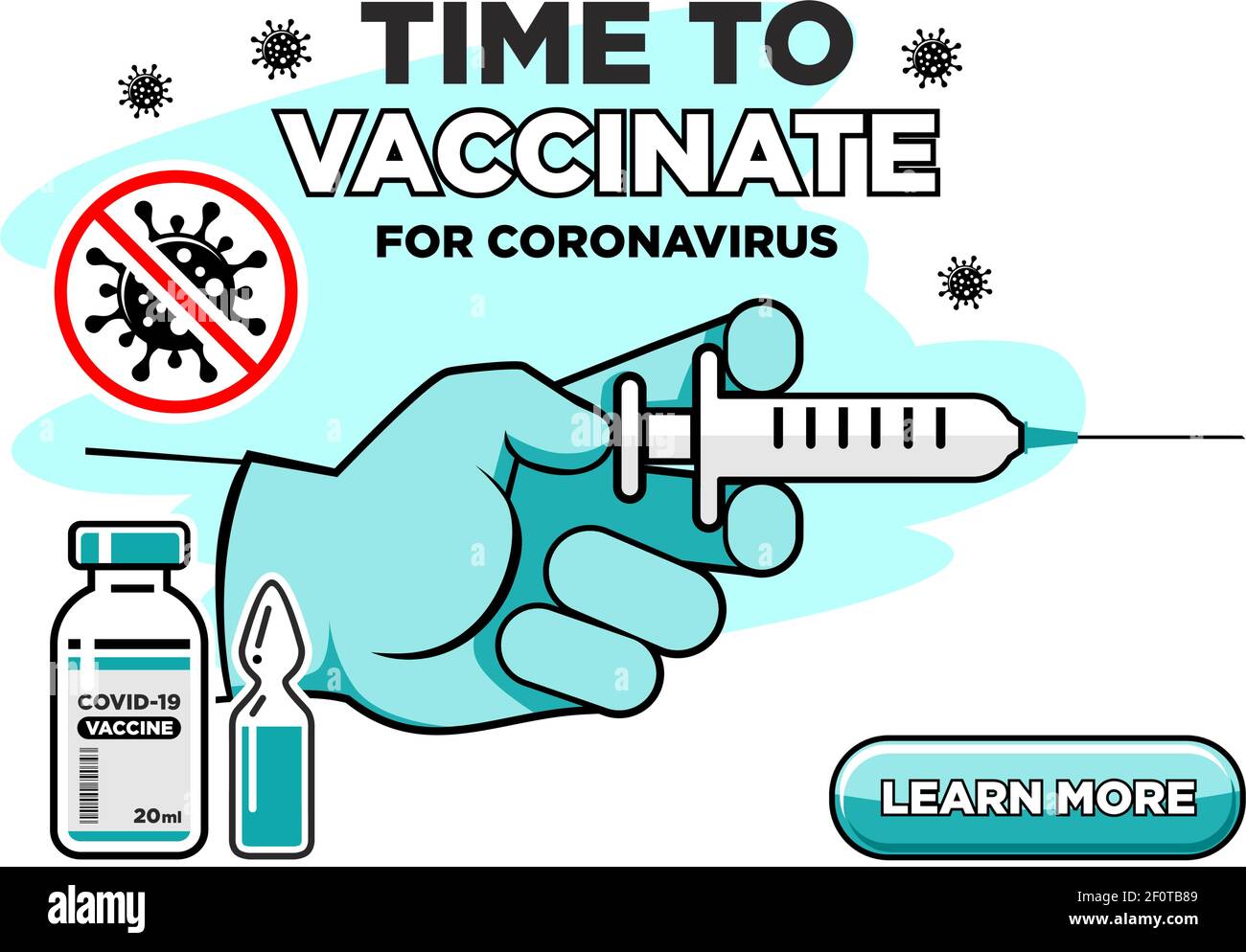 Syringe vaccine vial cartoon Stock Vector Images - Alamy