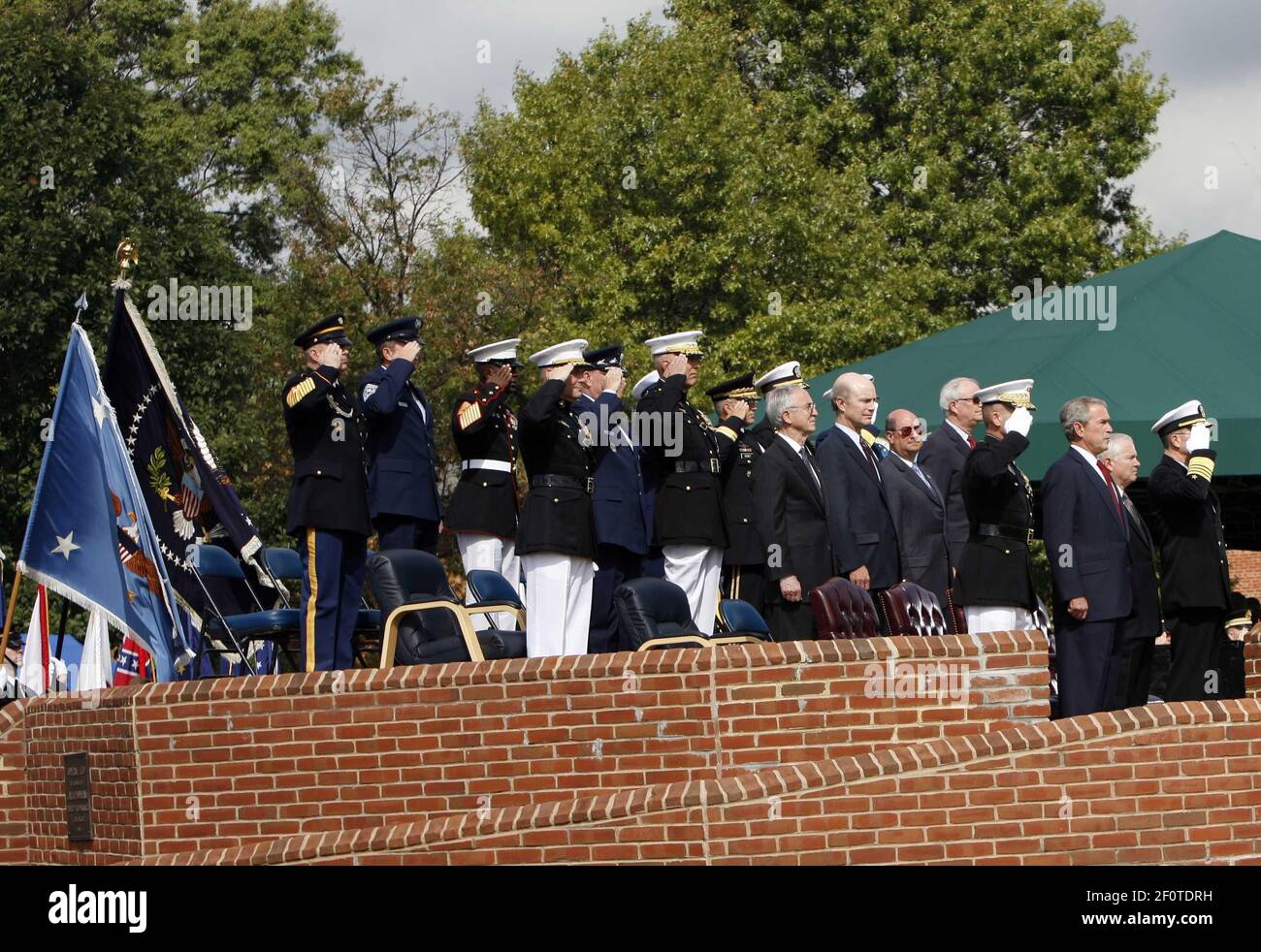 1 October 2007 - Fort Myer, Virginia - President George W. Bush ...