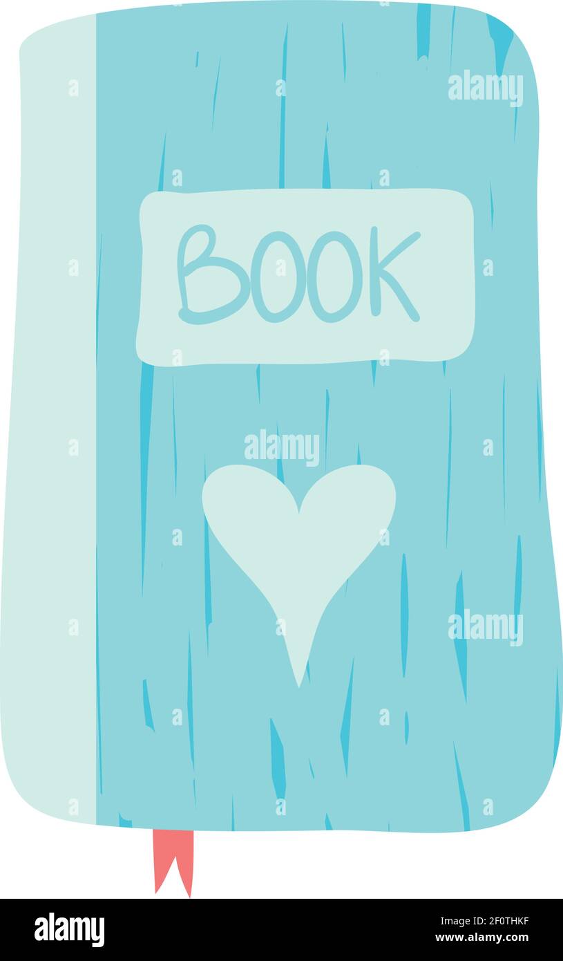 blue book with heart icon Stock Vector Image & Art - Alamy