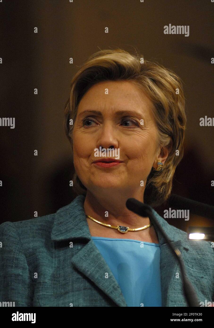 27 October 2007- New York, NY- Democratic Presidential candidate Hillary Rodham Clinton attends ...