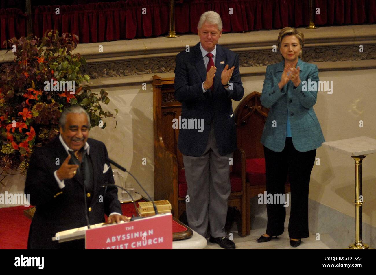 27 October 2007- New York, NY- Democratic Presidential candidate Hillary Rodham Clinton attends ...