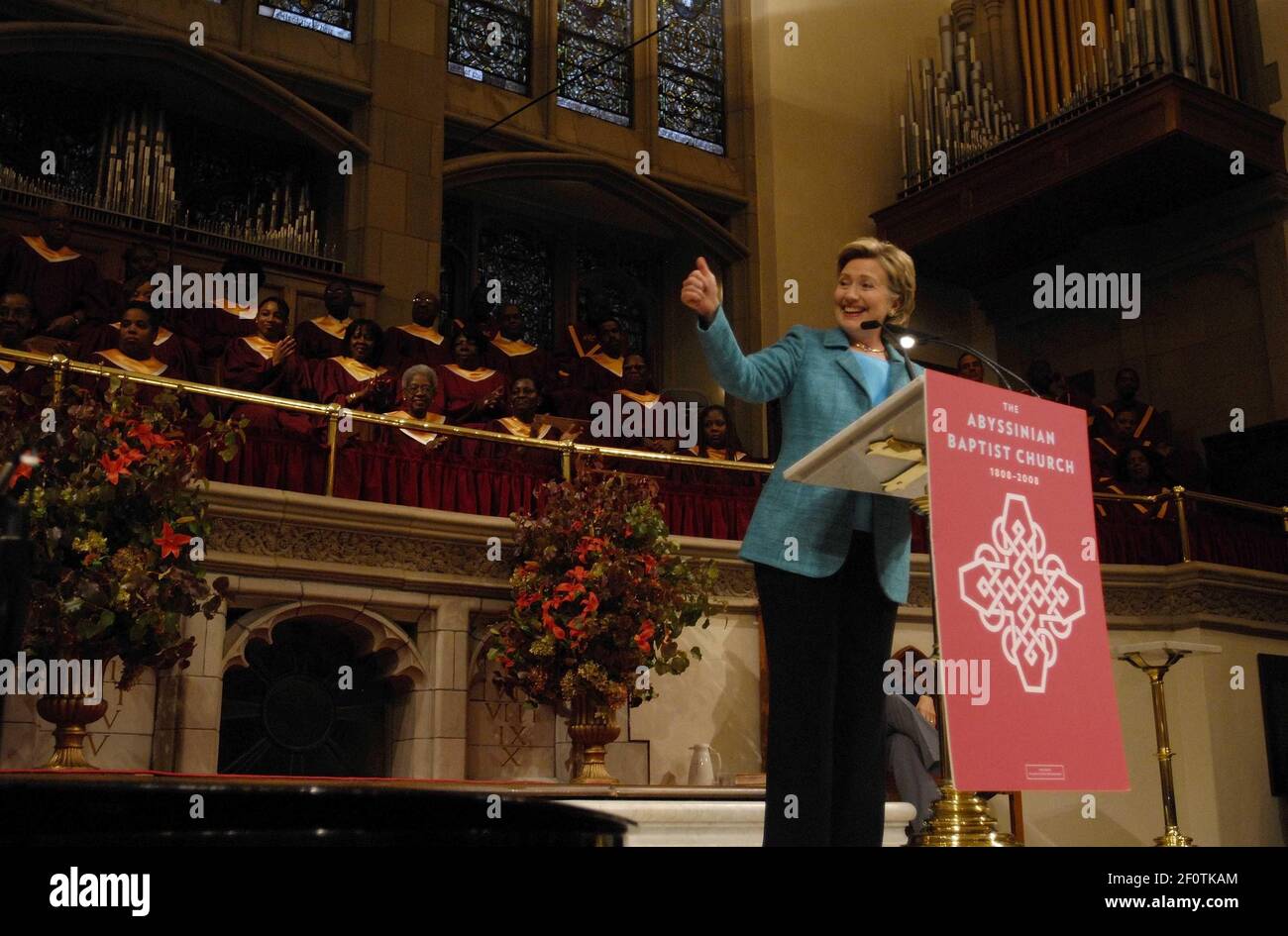27 October 2007- New York, NY- Democratic Presidential candidate Hillary Rodham Clinton attends ...