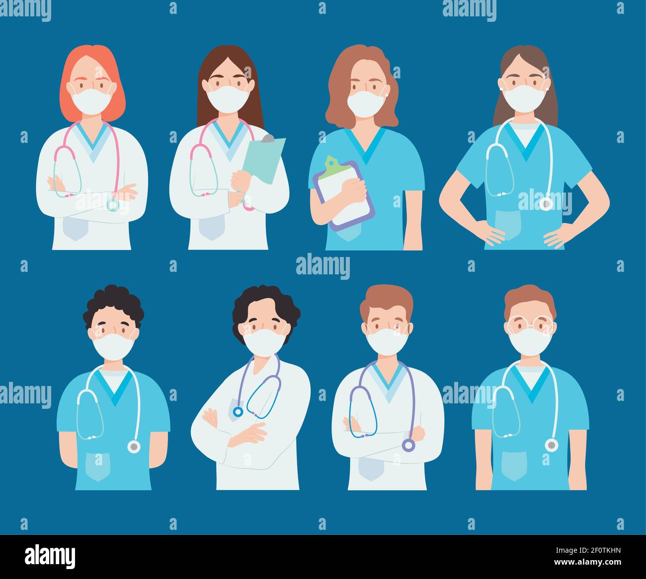 medical doctors staff icon set Stock Vector Image & Art - Alamy