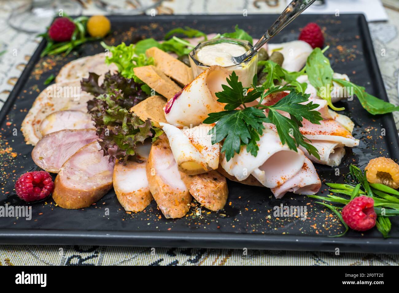 Meat service restaurant table hi-res stock photography and images - Alamy