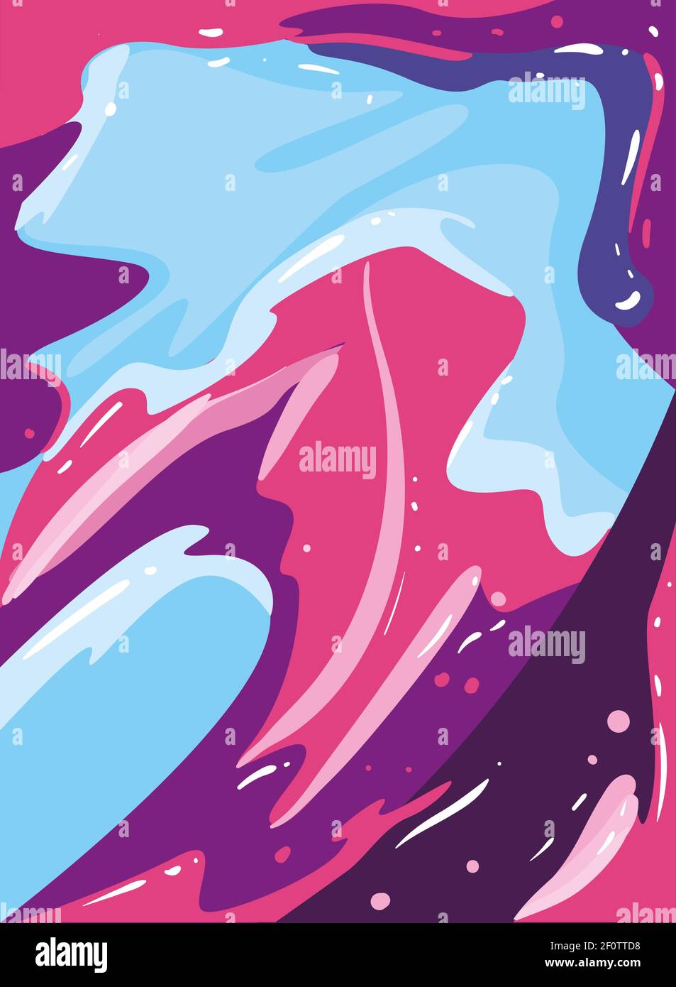 pink and blue splash painting Stock Vector Image & Art - Alamy