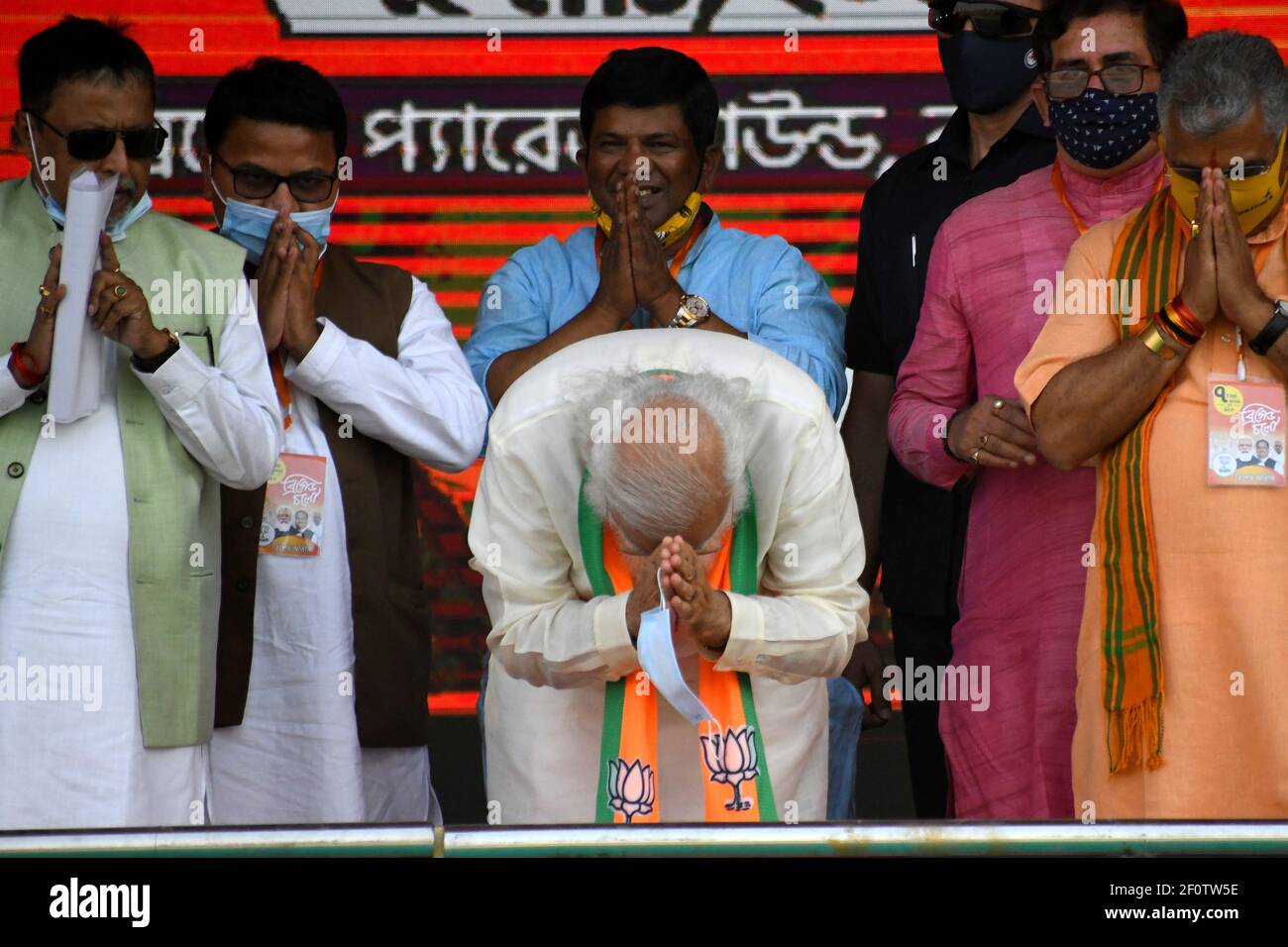 Indian Prime Minister Sri Narendra Modi Addresses A Mass Rally And