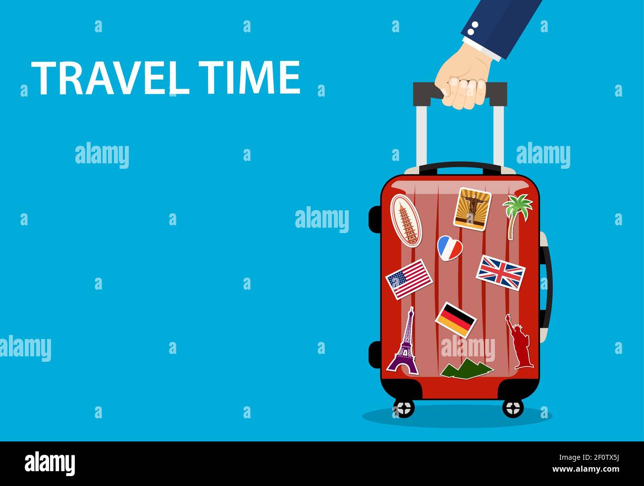 Rolling bag Stock Vector Images - Alamy