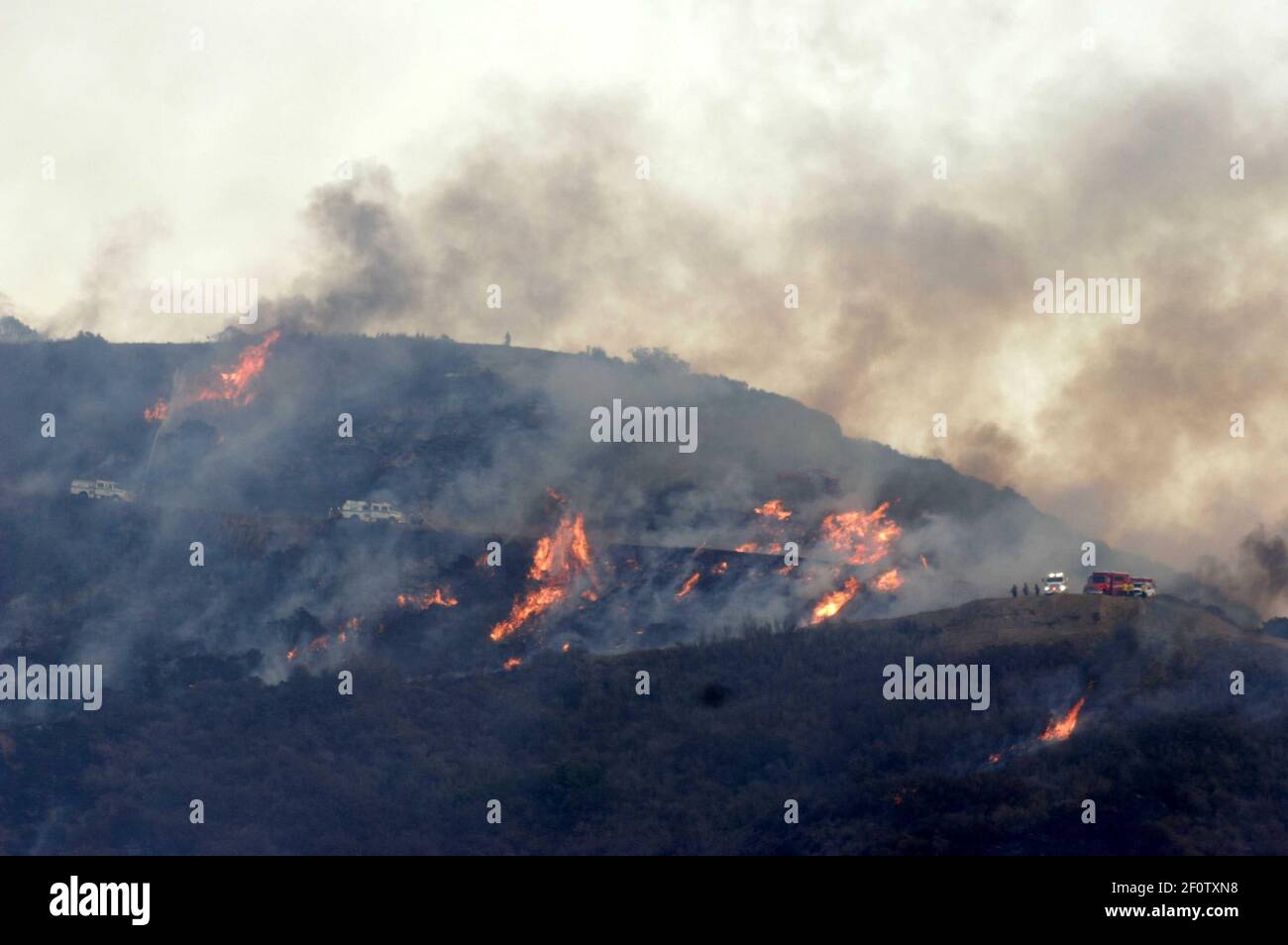 24 November 2007 - Malibu, CA - The Corral Canyon fire. The Corral ...