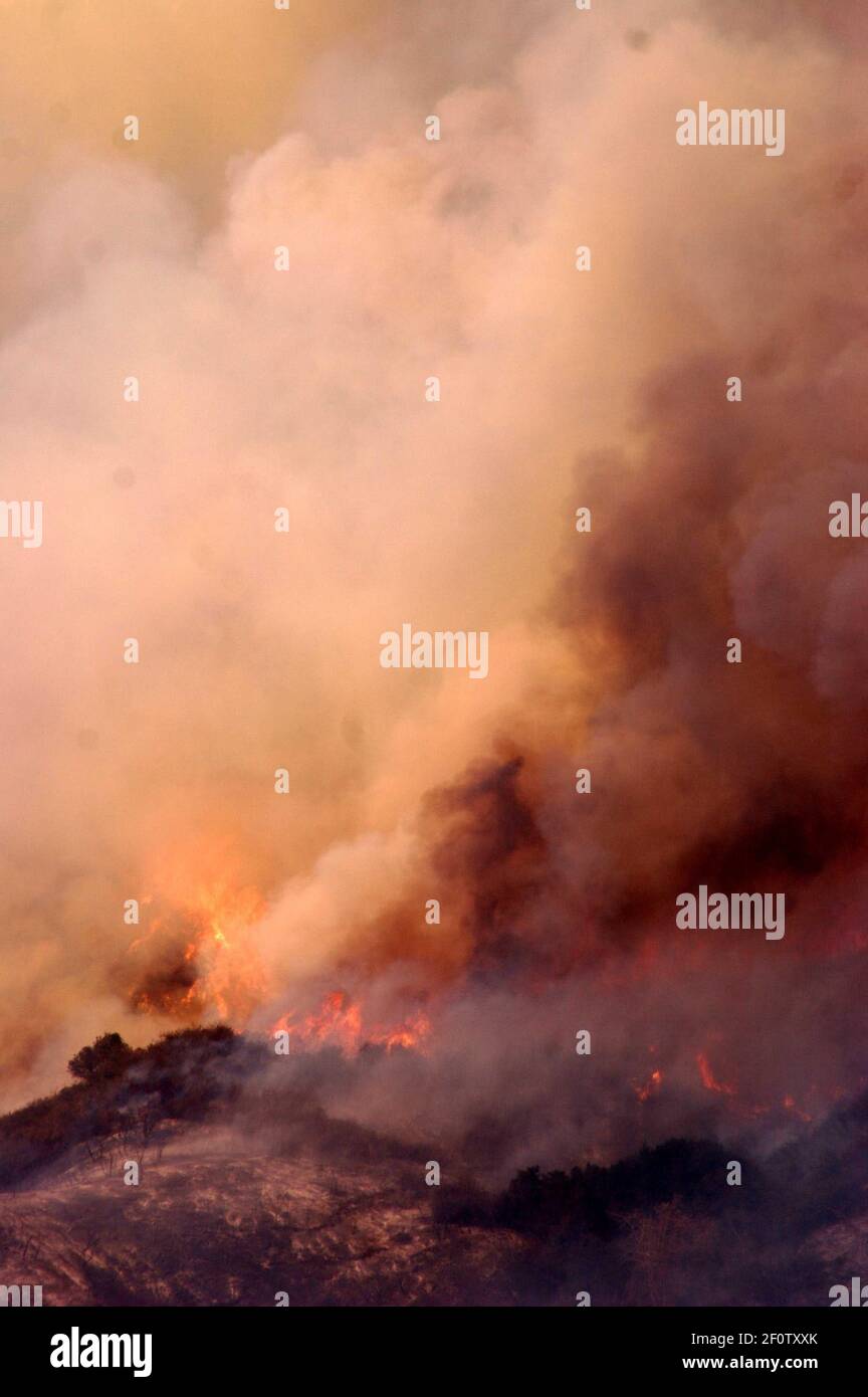 24 November 2007 - Malibu, CA - The Corral Canyon fire. The Corral ...