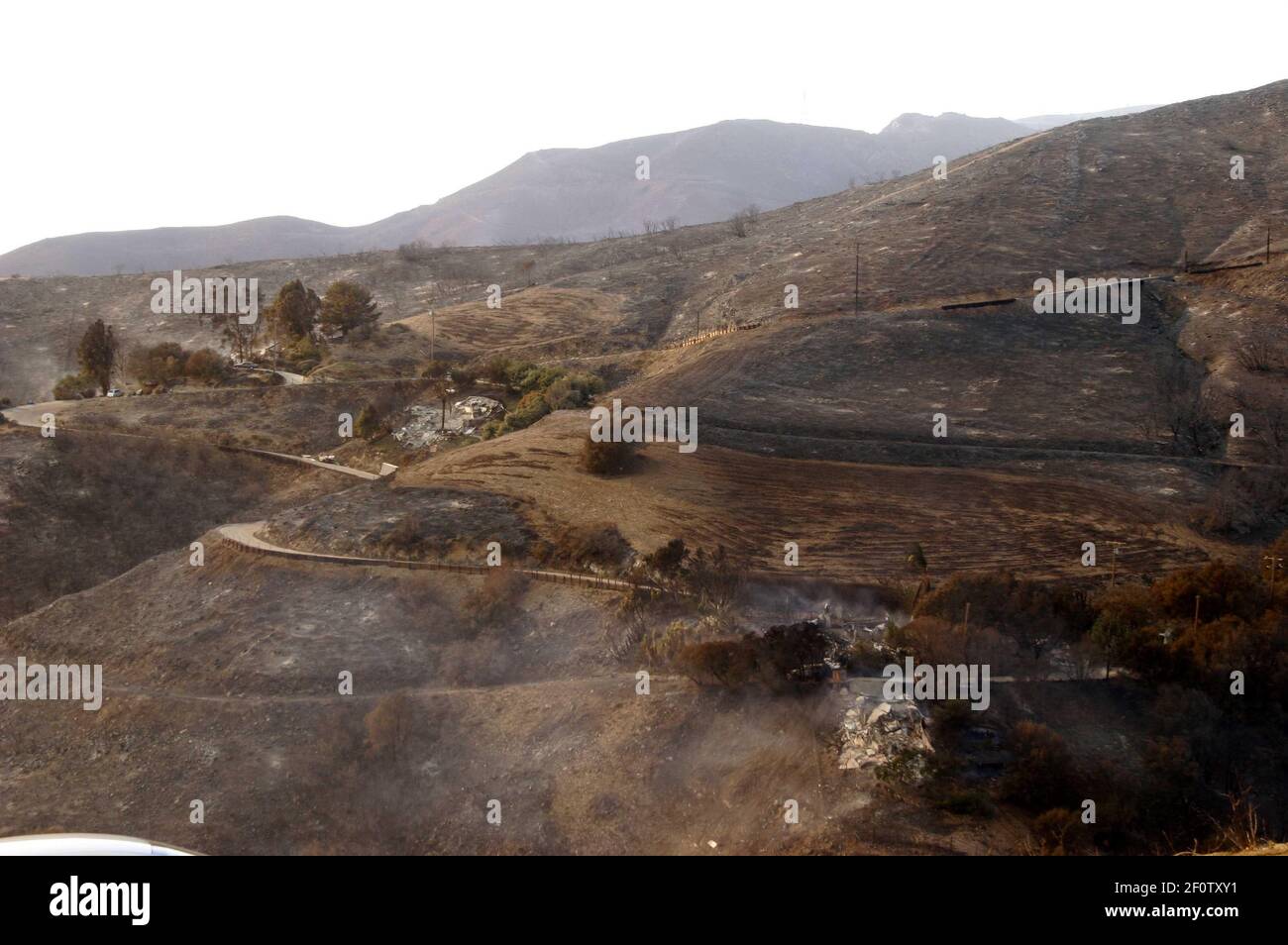 24 November 2007 - Malibu, CA - The Corral Canyon fire. The Corral ...