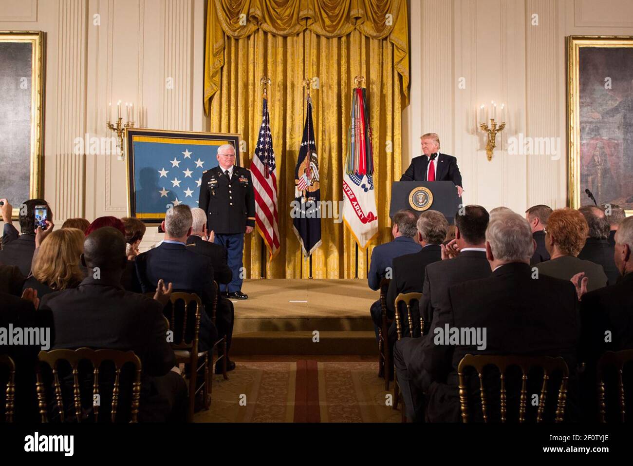 President Donald Trump presents the Medal of Honor to Retired U.S. Army ...