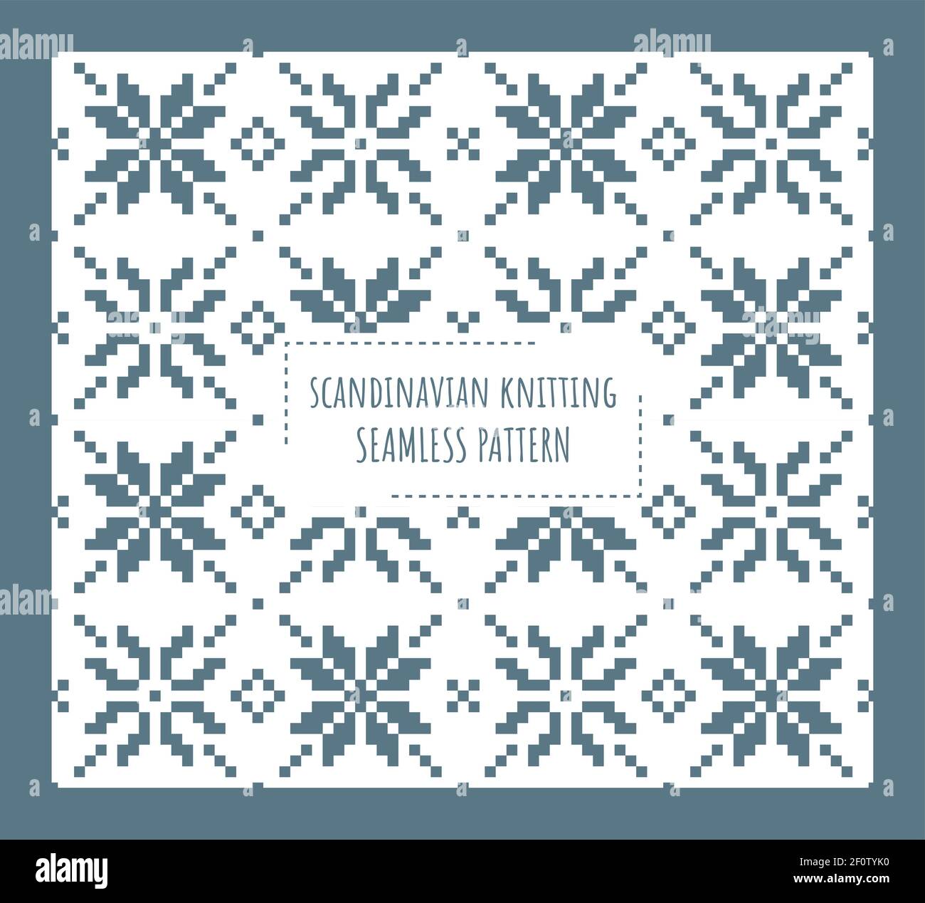 Scandinavian knitting seamless pattern design. Nordic star pattern in ...