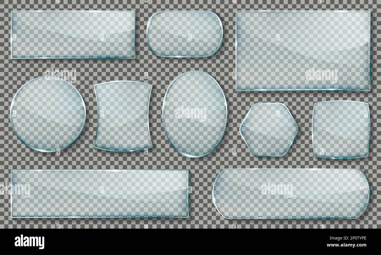 Empty glasses on set Stock Vector Images - Alamy