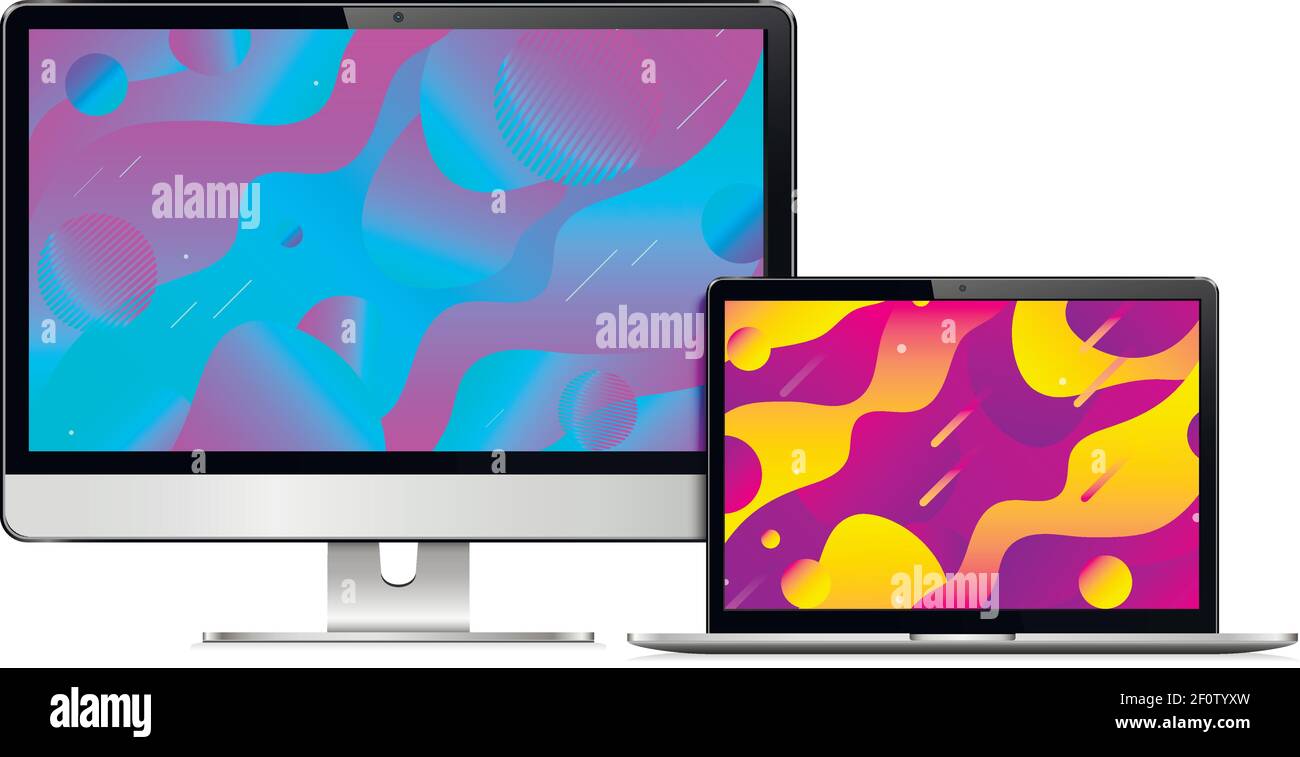 Abstract geometric background on devices screen Stock Vector Image ...