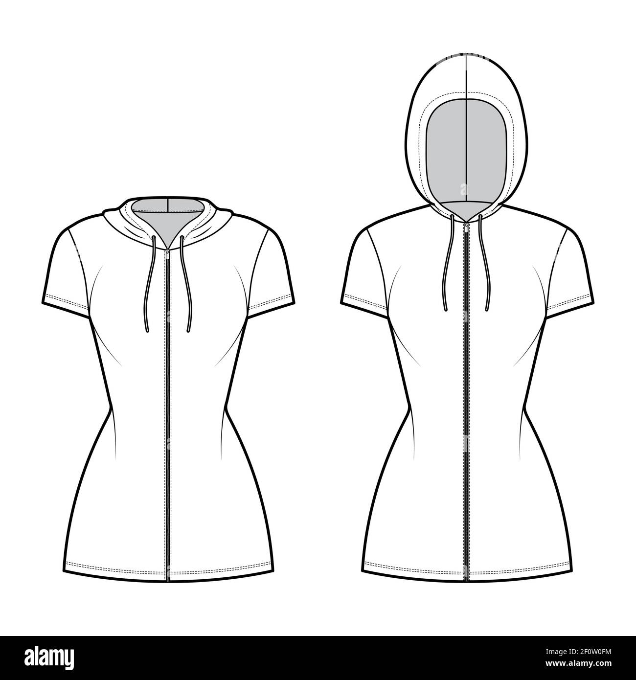 Mini dresses Stock Vector Images - Alamy