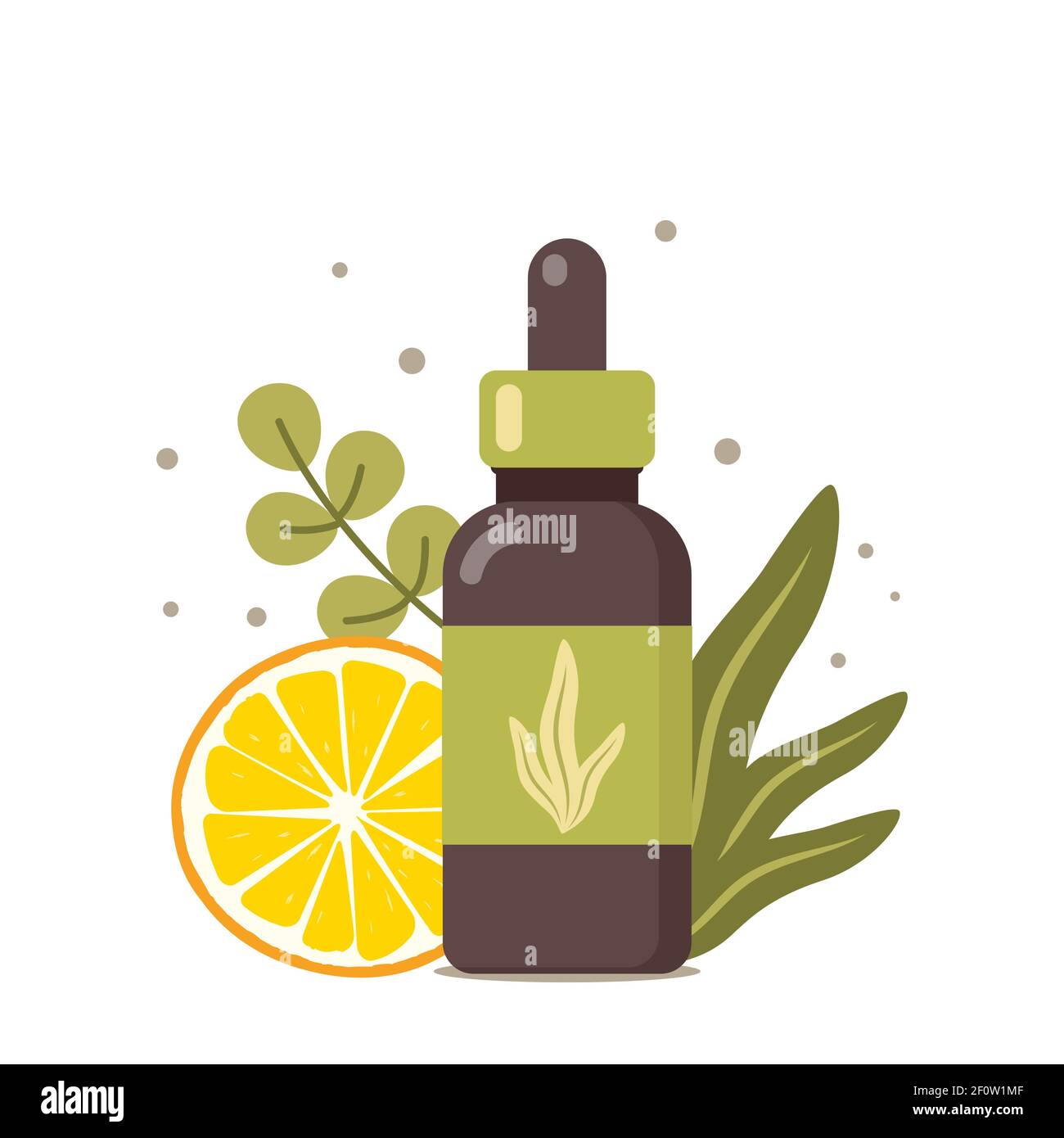 Natural cosmetics orange Stock Vector Images - Alamy