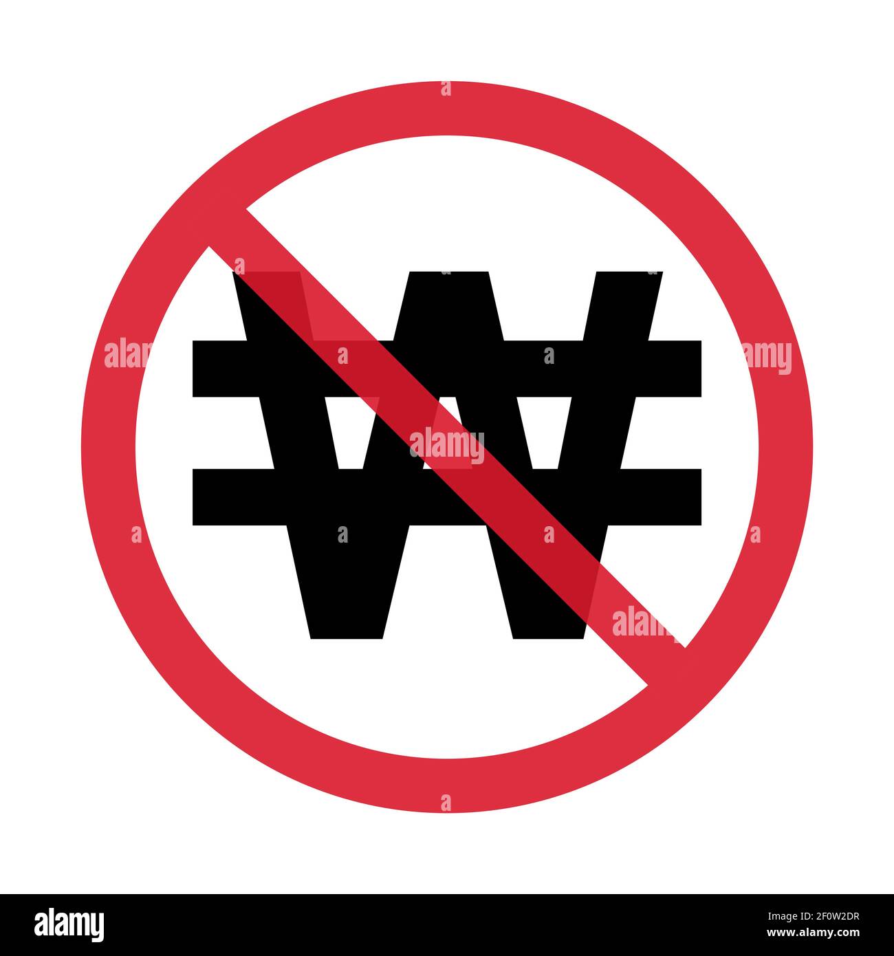South korean currency icon vector vectors hi-res stock photography and ...