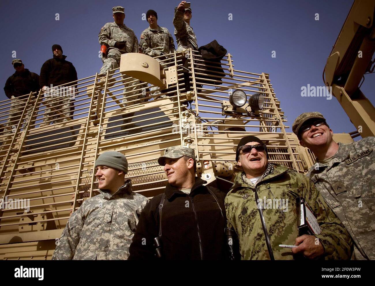 20 December 2007 - Balad, Iraq - Comedian Robin Williams poses for ...