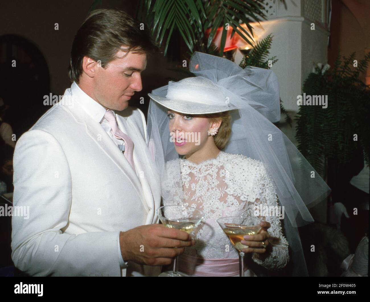 HOLLYWOOD - MAY 1: Actor Sam J. Jones and fiance Lynn Eriks pose for ...