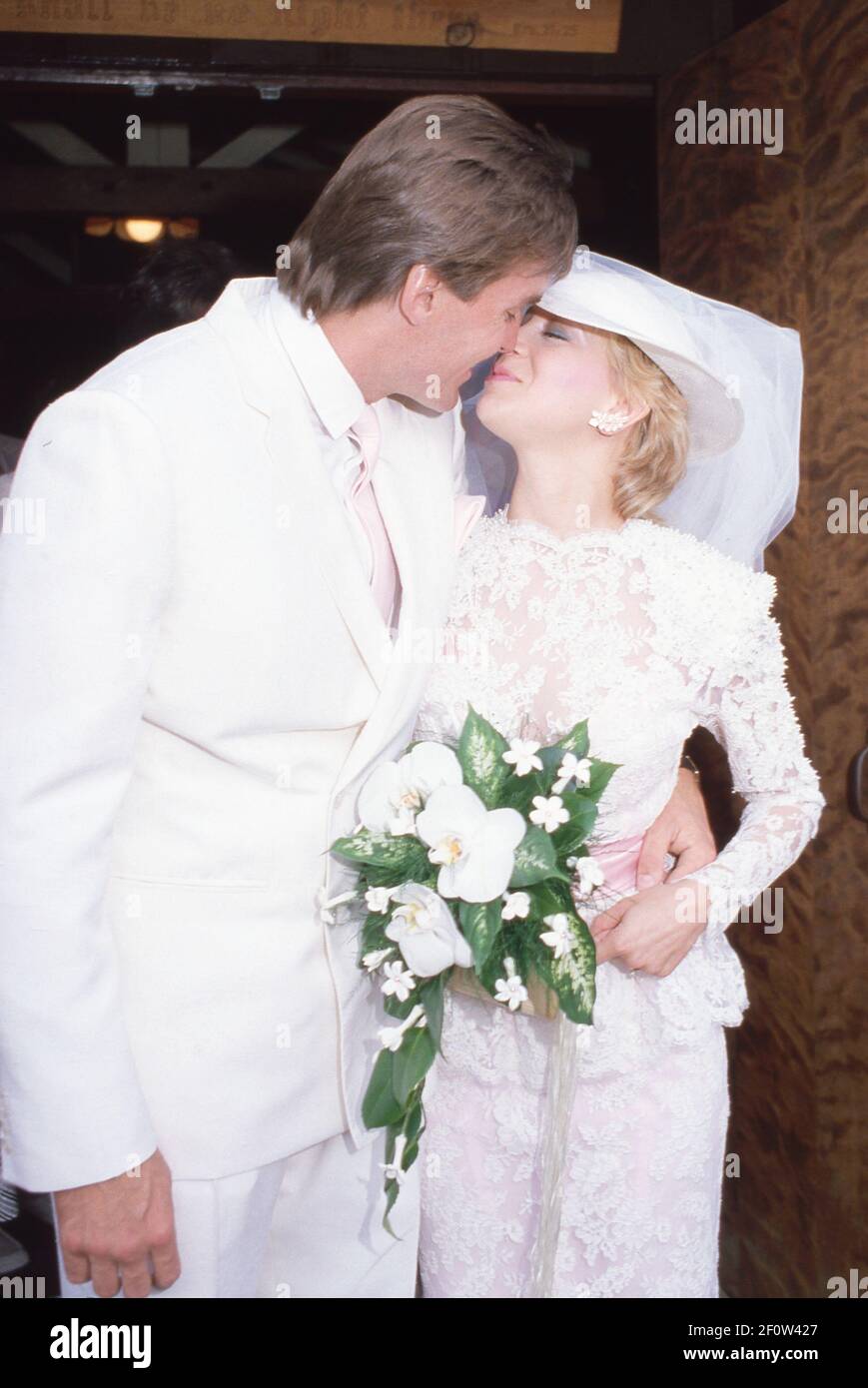 HOLLYWOOD - MAY 1: Actor Sam J. Jones and fiance Lynn Eriks pose for ...