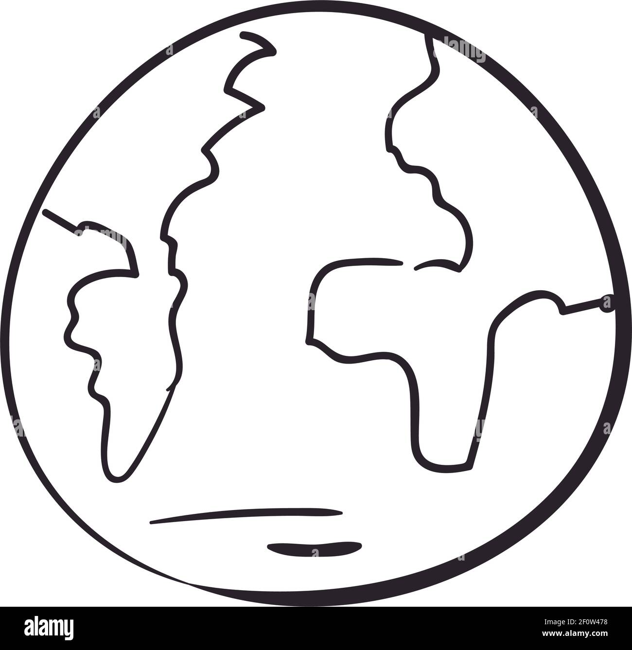 Earth world on white background Stock Vector Image & Art - Alamy