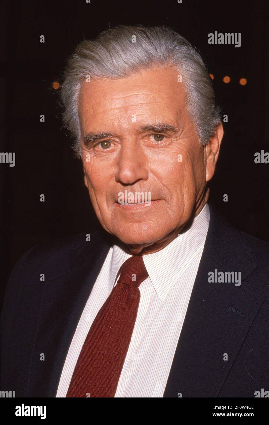 John Forsythe 1985 Credit: Ralph Dominguez/MediaPunch Stock Photo - Alamy