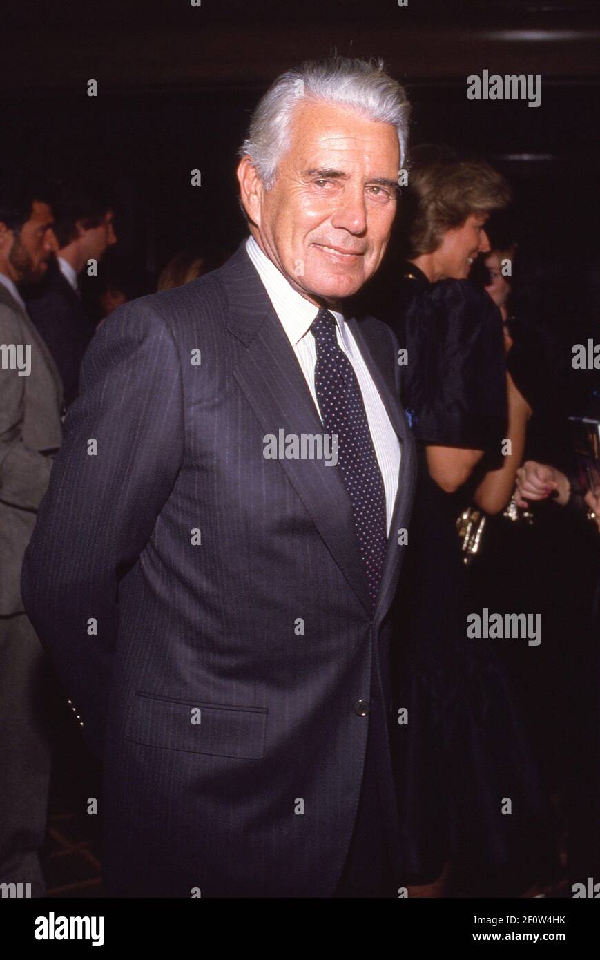 WEST LOS ANGELES, CA - APRIL 20: Actor John Forsythe at the "Dynasty ...