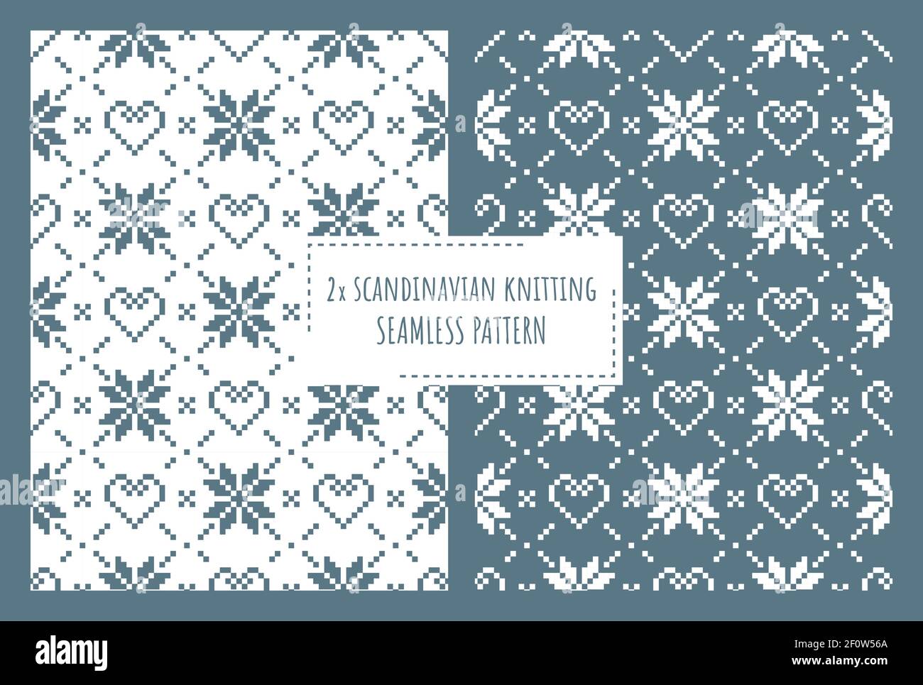 Scandinavian knitting seamless pattern design. Nordic star pattern in ...