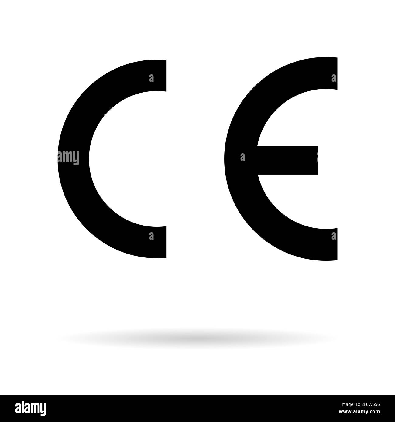 CE mark symbol for conformite europeenne, clean label product ...