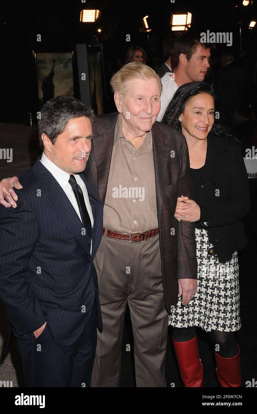 Brad Grey, Sumner Redstone and wife Paula. 16 January 2008 - Los ...