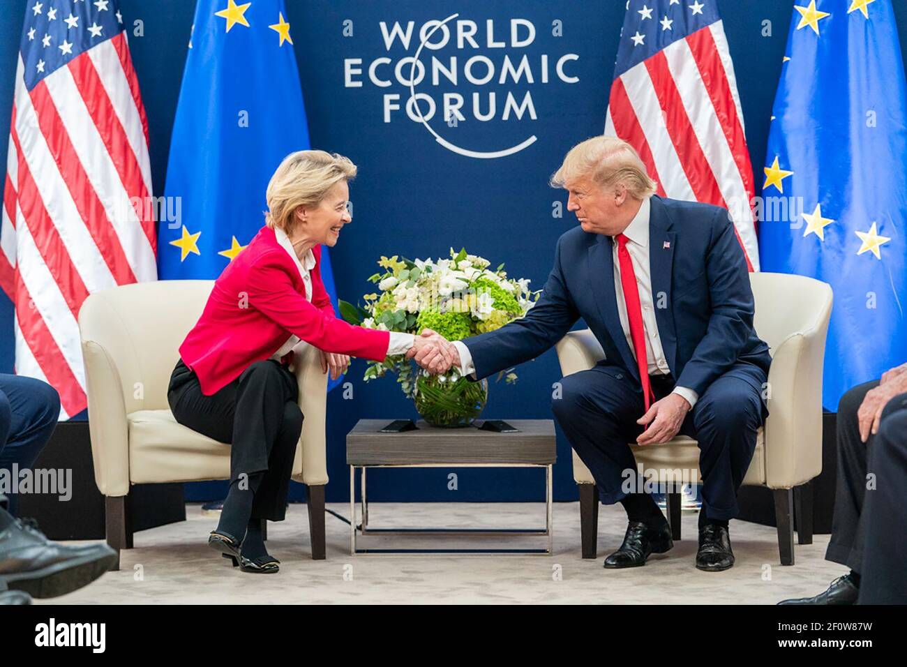 Trump world economic forum hi-res stock photography and images - Alamy