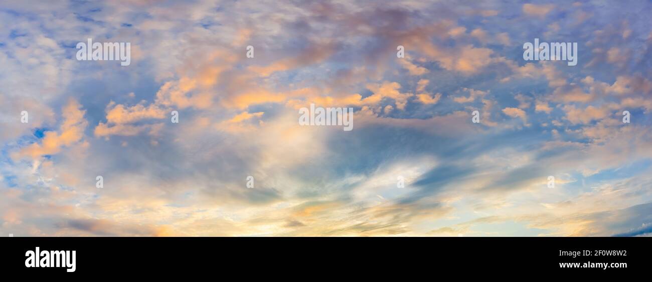 Panoramic dramatic sunset sky hi-res stock photography and images - Alamy