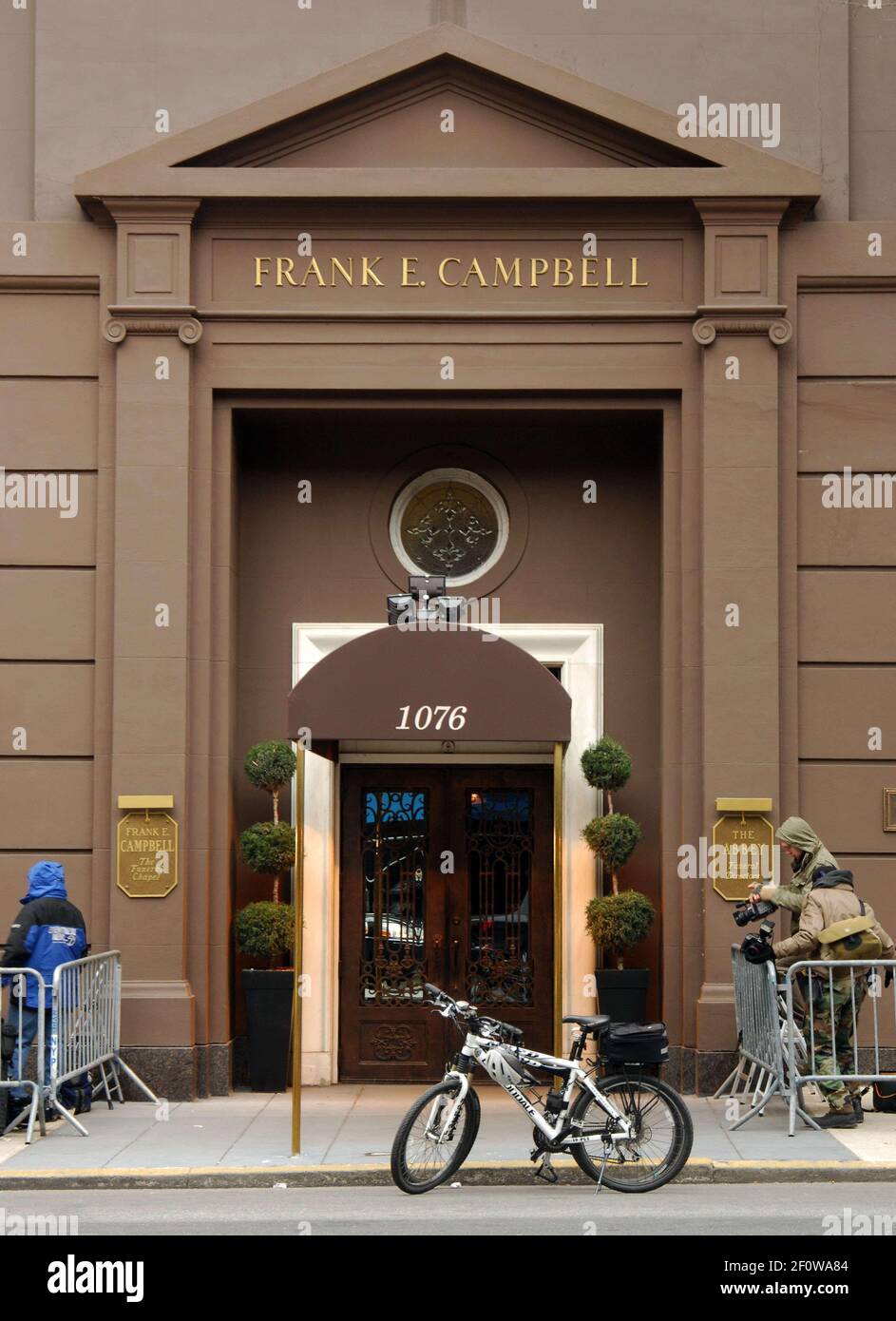 24 January 2008 - New York , NY - Frank E. Campbell funeral chapel on ...