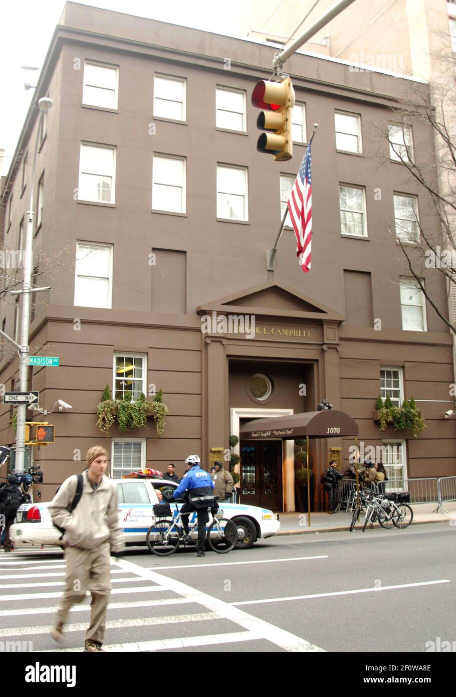 24 January 2008 - New York , NY - Frank E. Campbell funeral chapel on ...