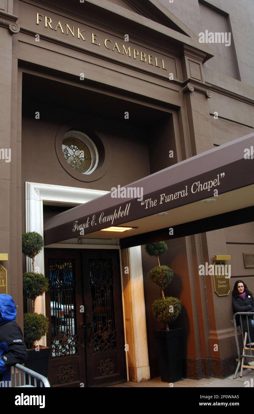 24 January 2008 - New York , NY - Frank E. Campbell funeral chapel on ...